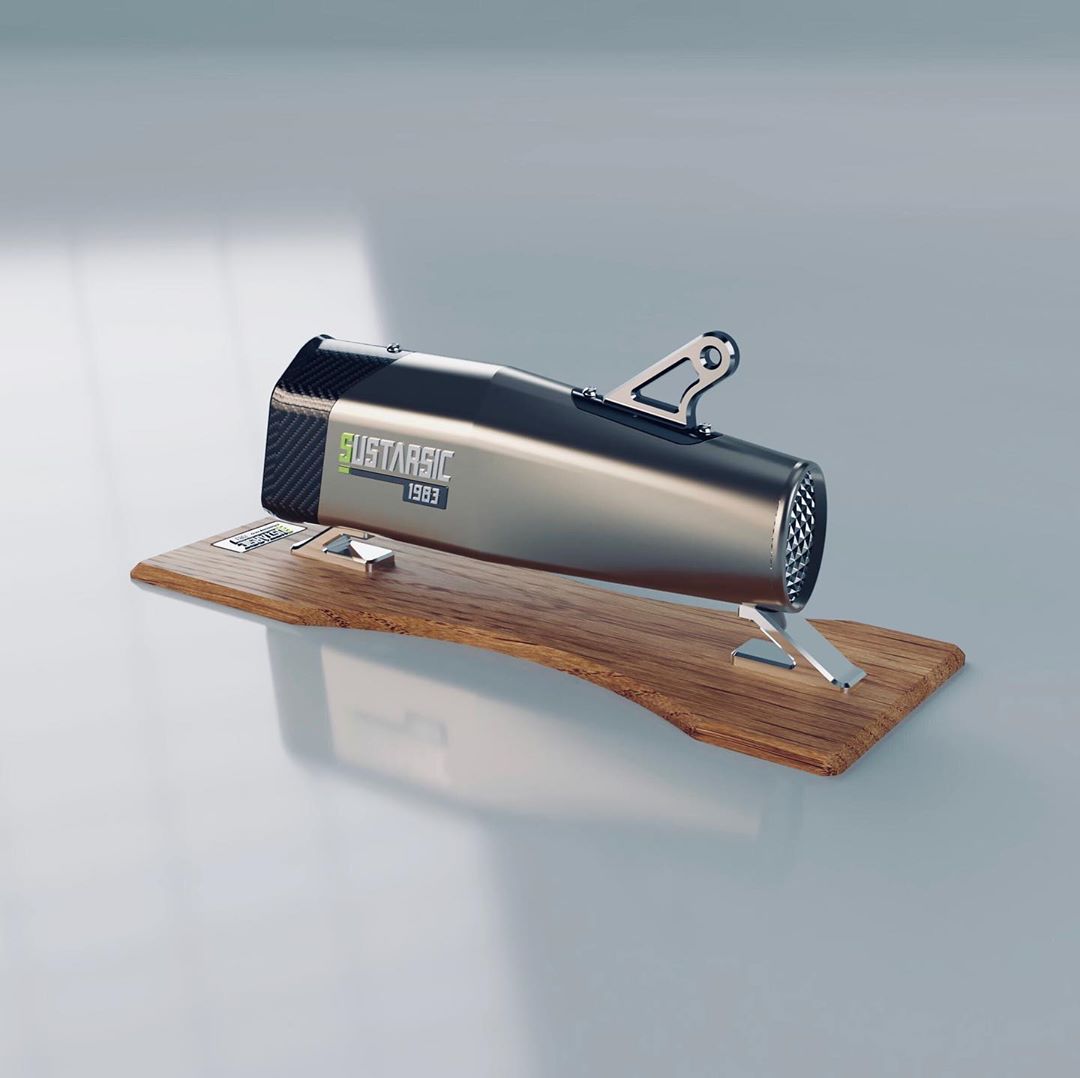 Sustarsic Muffler Concept | This is Design - RocketGarage - Cafe Racer ...