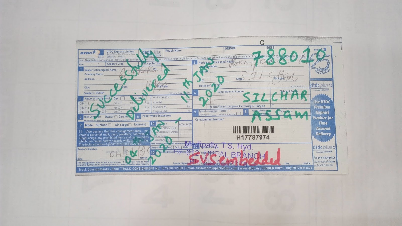 SVSEMBEDDED , 9491535690, 7842358459: Electronic KITS: DTDC Courier ...