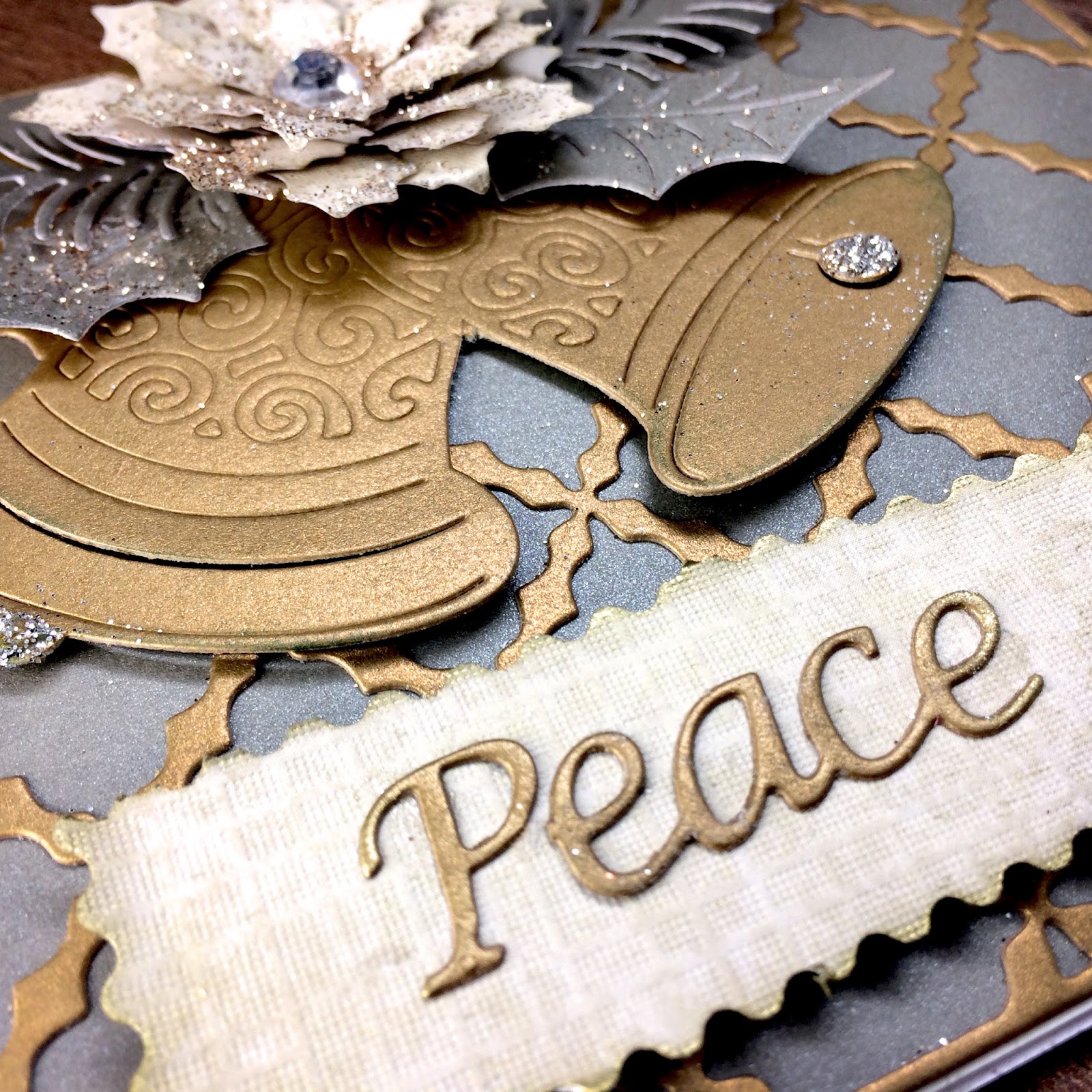 Holiday Peace Card by Chrissy Mac - Cheery Lynn Designs Inspiration Blog