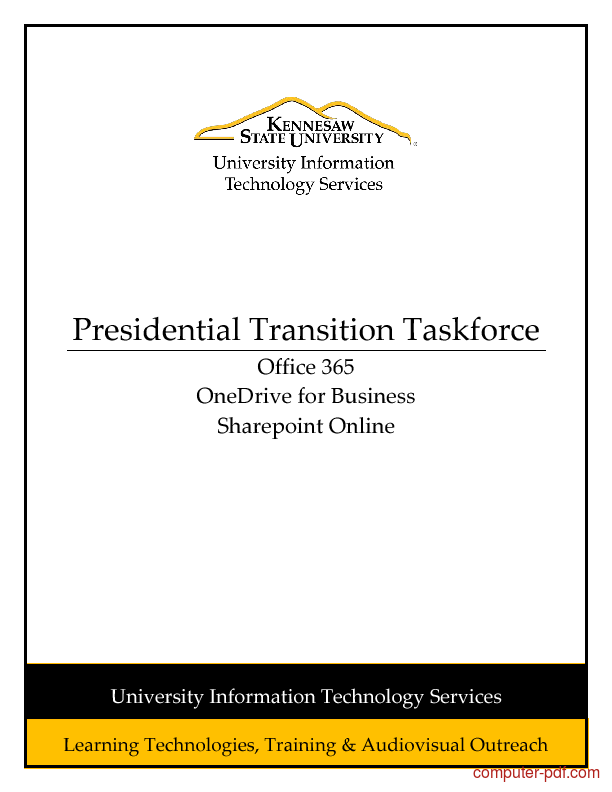 Presidential Transition Taskforce Office 365 Guide Free PDF KING OF Presidential Transition Taskforce Office 365 Guide Free PDF KING OF