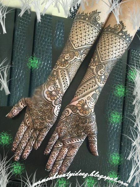 Different styles of Mahandi desgins