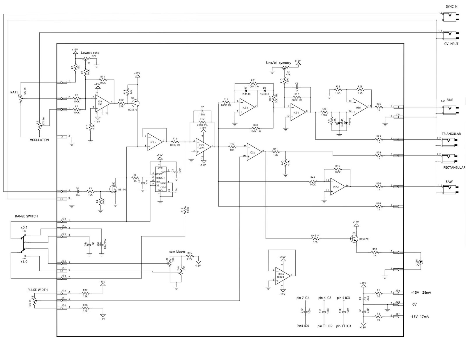 Eddy Bergman.com: Synthesizer Build part-30: LFO with SYNC and FM INPUT ...