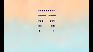 Star pattern 16 Revers - Cprograms