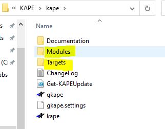 DFIR KAPE : Evidence Collection