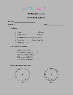 CLASS-III: Class III Subject Maths Chapter 7 Time goes on topic 1 ...