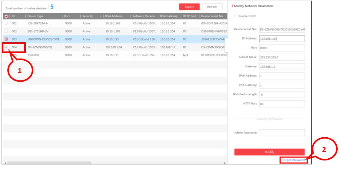 Menggunakan SADP Tool Hikvision untuk reset password dan restore ...