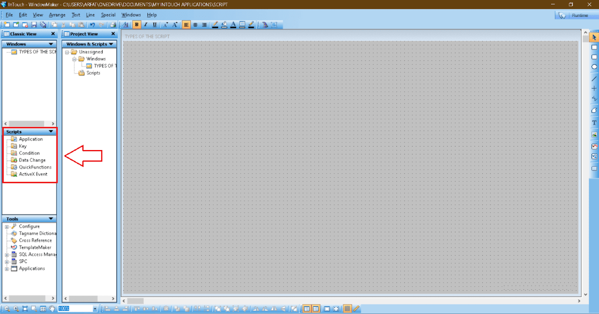 Types of Script in Intouch Scada