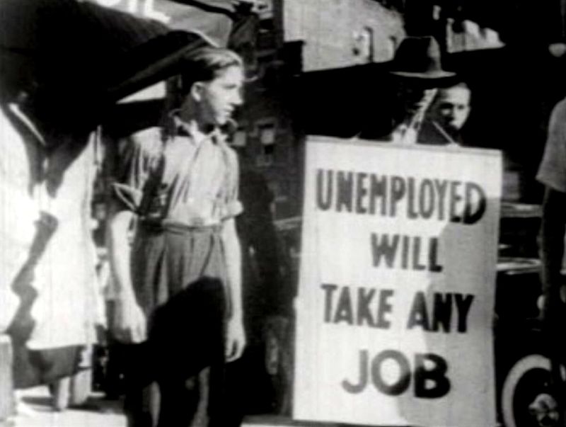 Vintage Photographs of People Posing With Job Hunting Signs on the ...