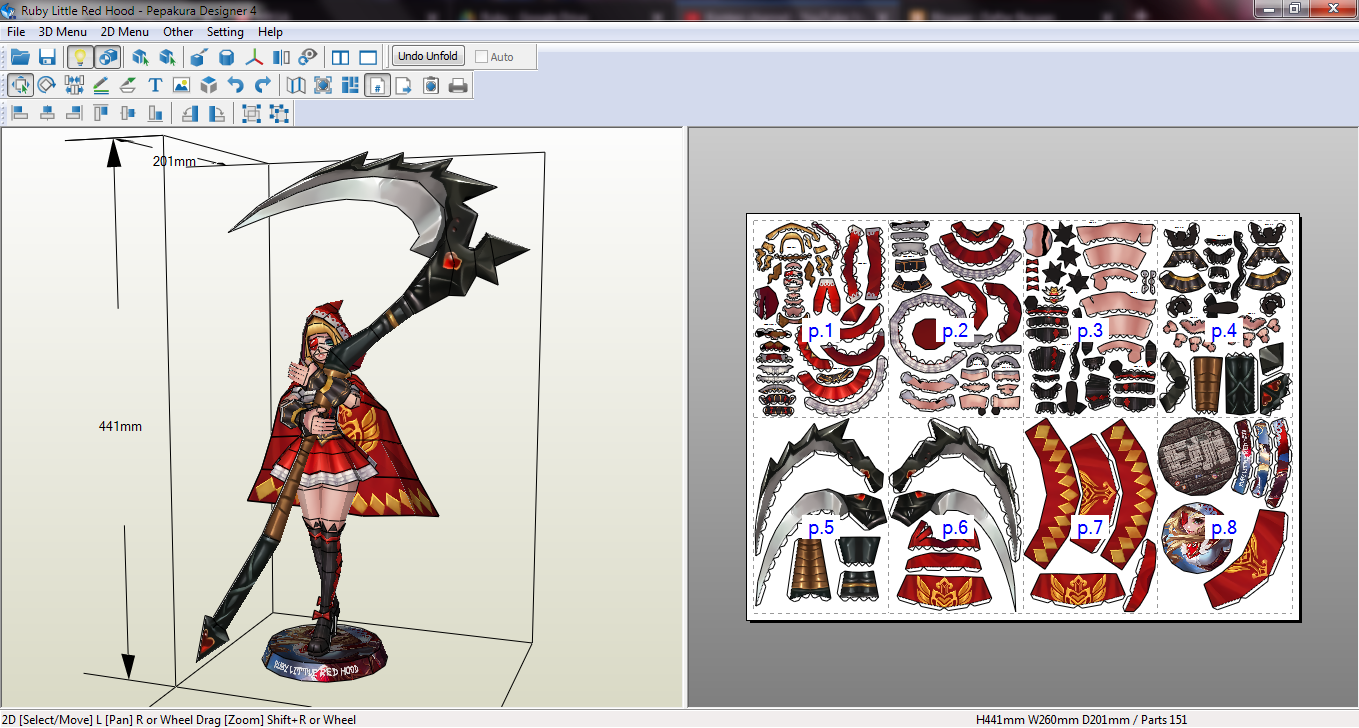 Eiji Papercraft Hero Mobile Legeneds Alucard Obsidian Blade Papercraft ...