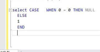 Microsoft Business Intelligence: NULLIF function in sql server