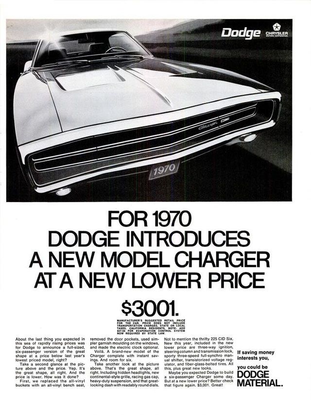 35 Amazing Vintage Print and TV Ads for 1970 Dodge Models ~ Vintage ...