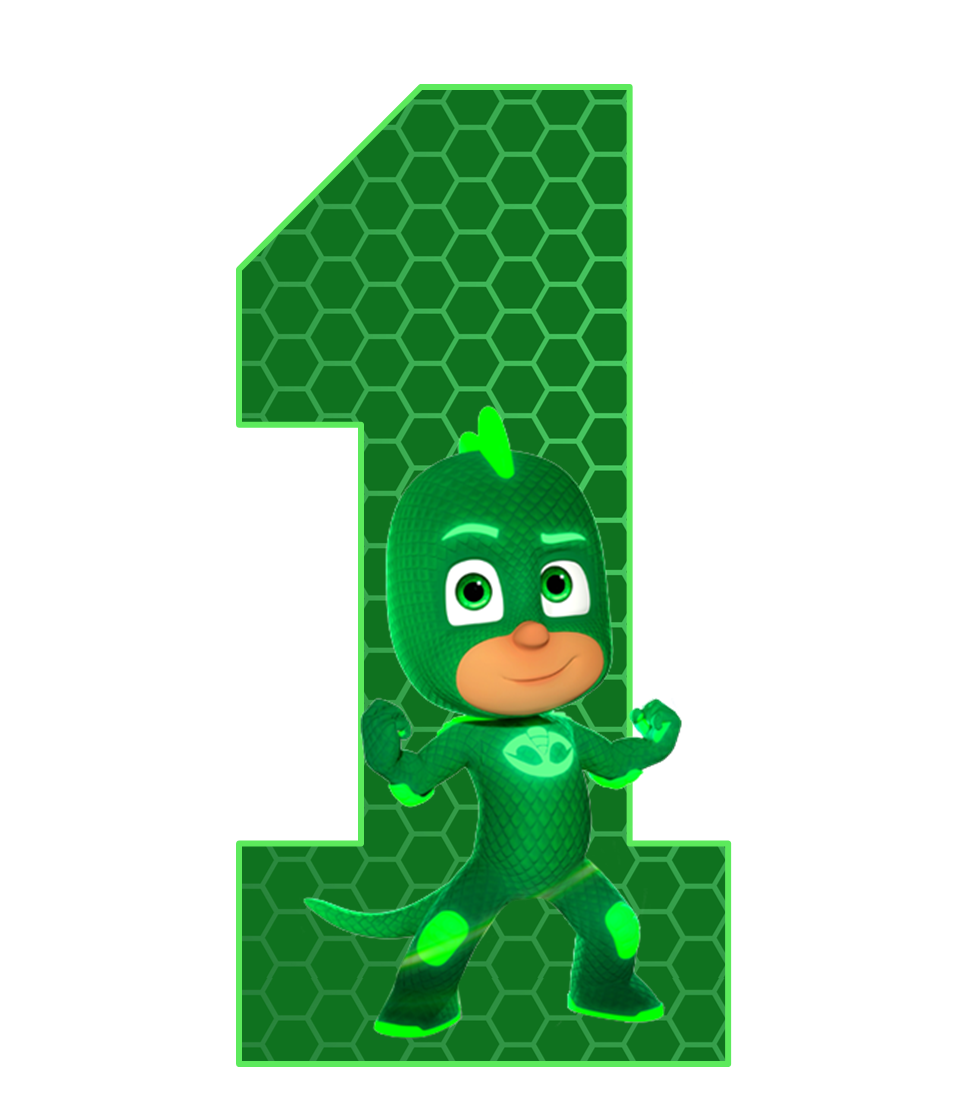 Kits imprimibles gratis : Números de PJ Masks