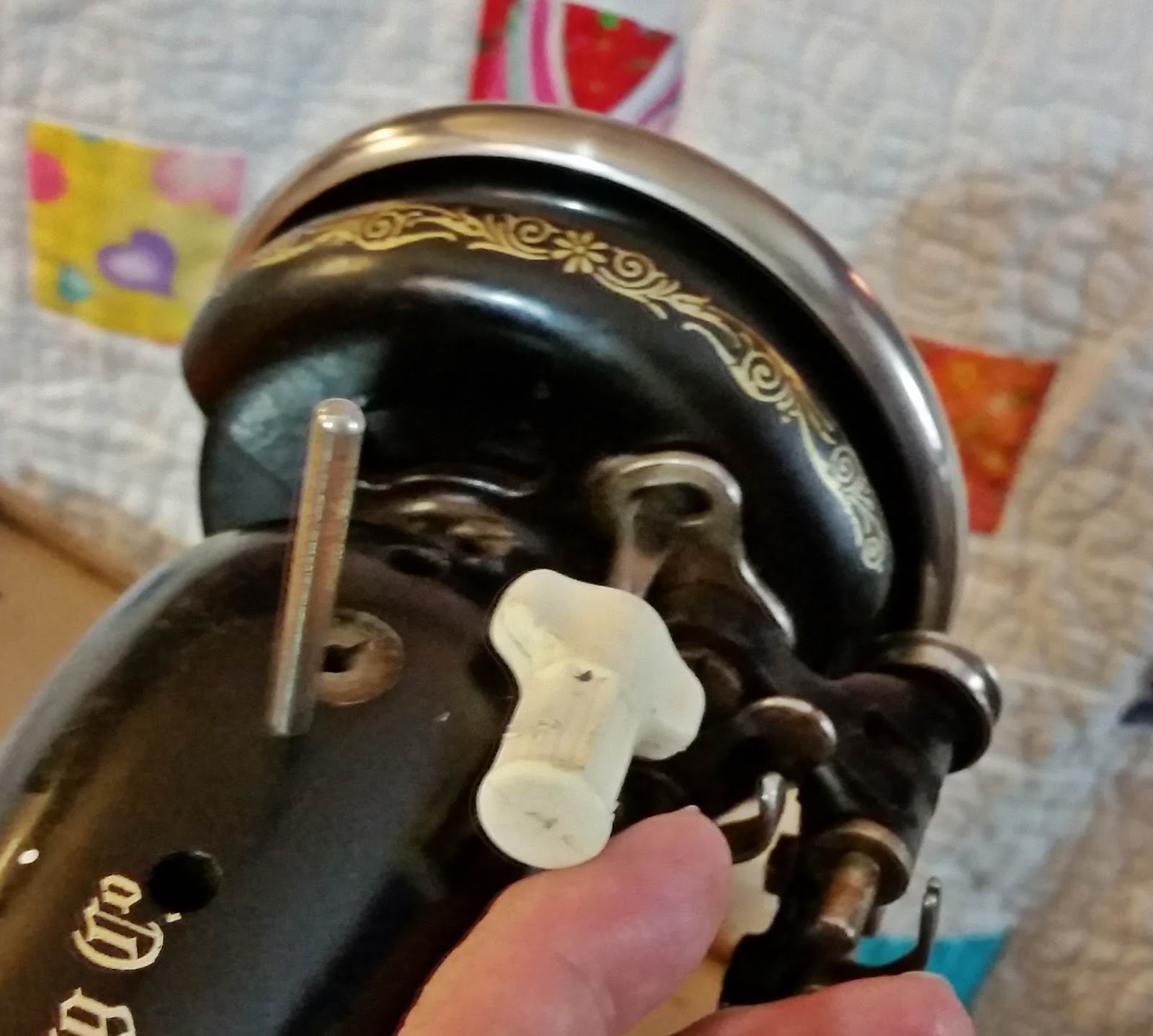 DragonPoodle Studio: Singer 99 conversion to hand crank, bobbin winder ...