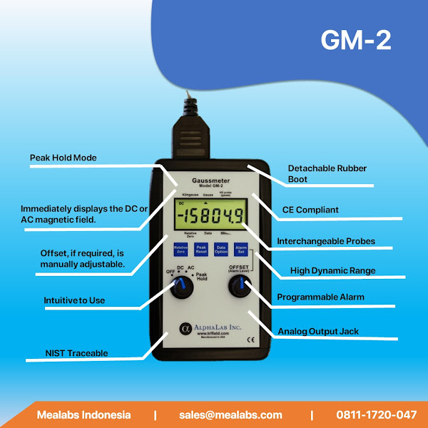 GM-2 Gaussmeter | Mealabs Metal Detector Indonesia
