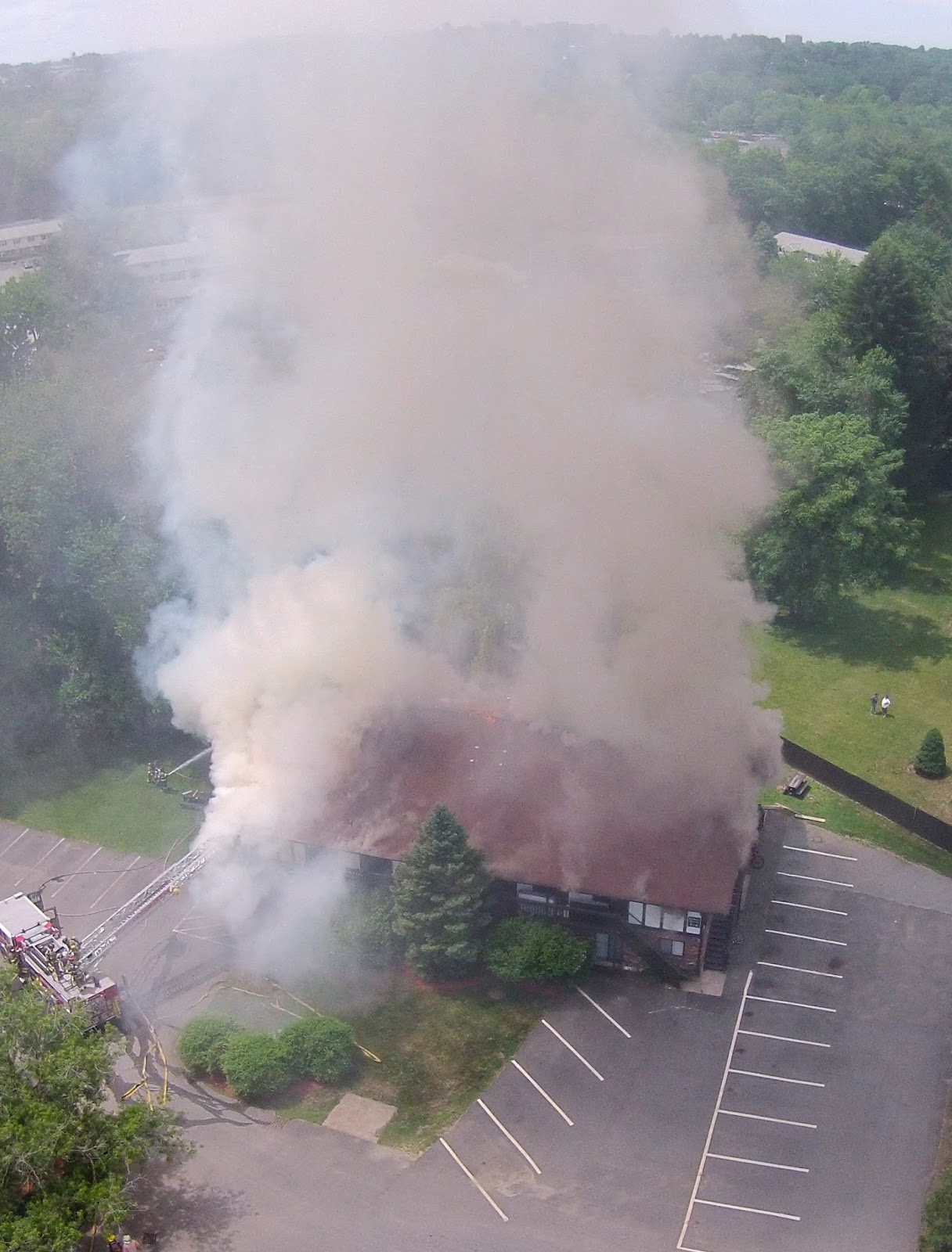 Only in The Republic of Amherst: Alpine Commons Fire