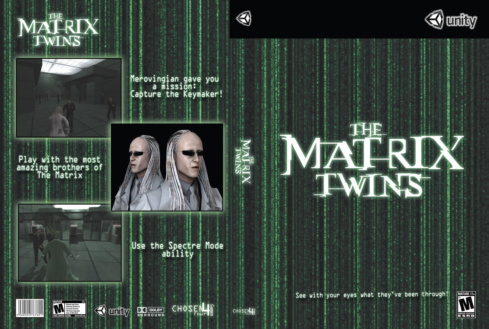 Vine Arte Digital: Projeto V - Game 3D - The Matrix: Twins
