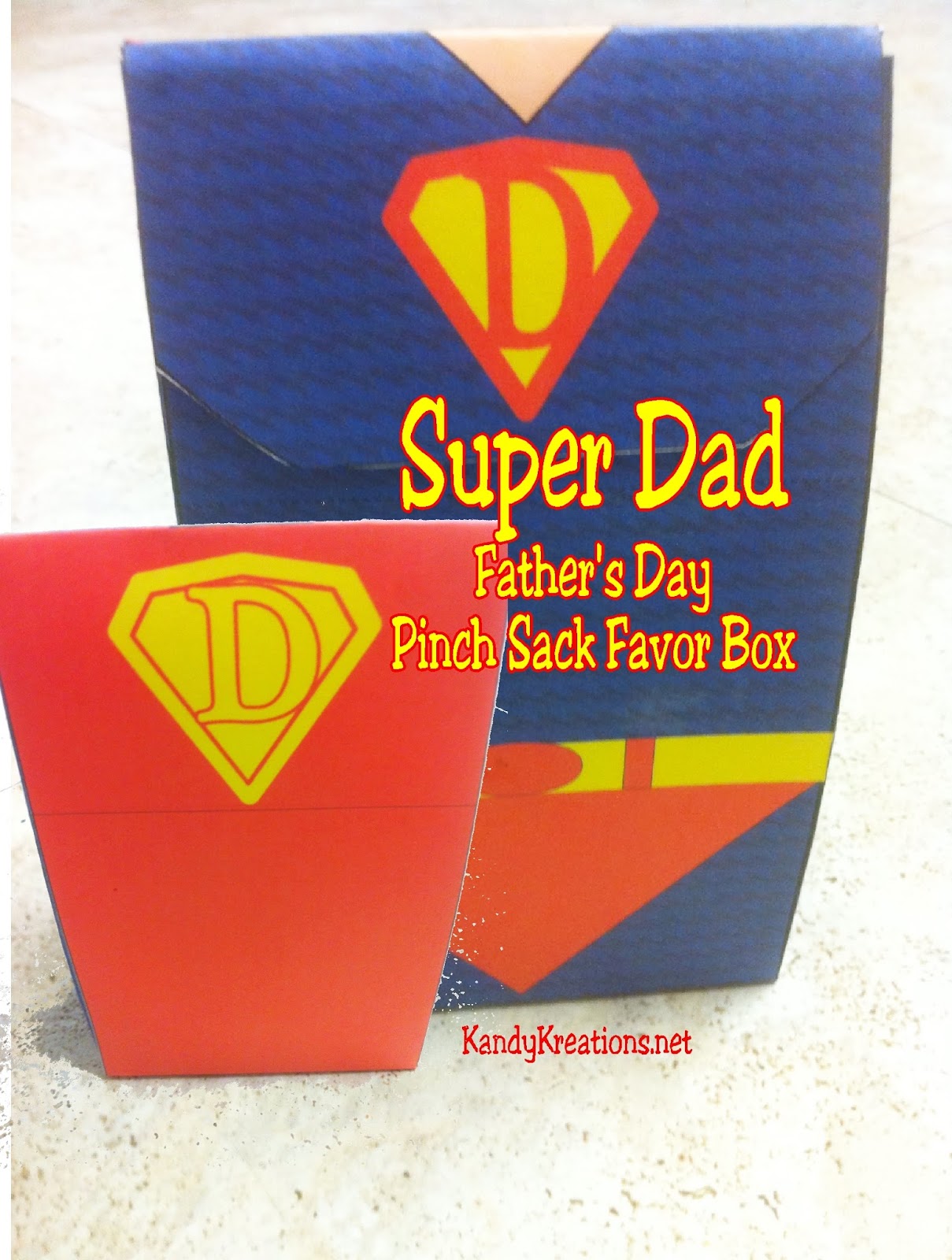 Super Dad Pinch Box Fathers Day Printable