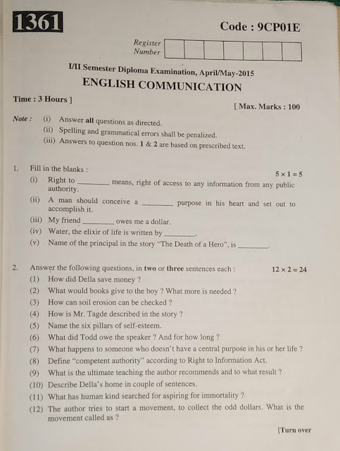 STUDENT SPOT(Diploma In Polytechnic Education -Karnataka): Download ...