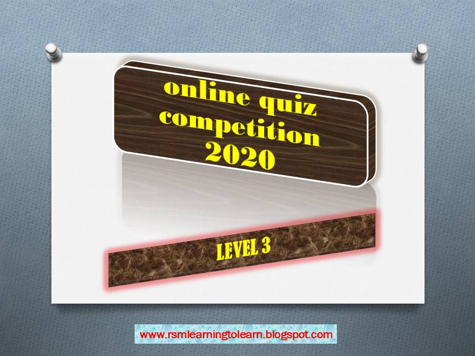 online quiz competition 2020 - RSM learning to learn
