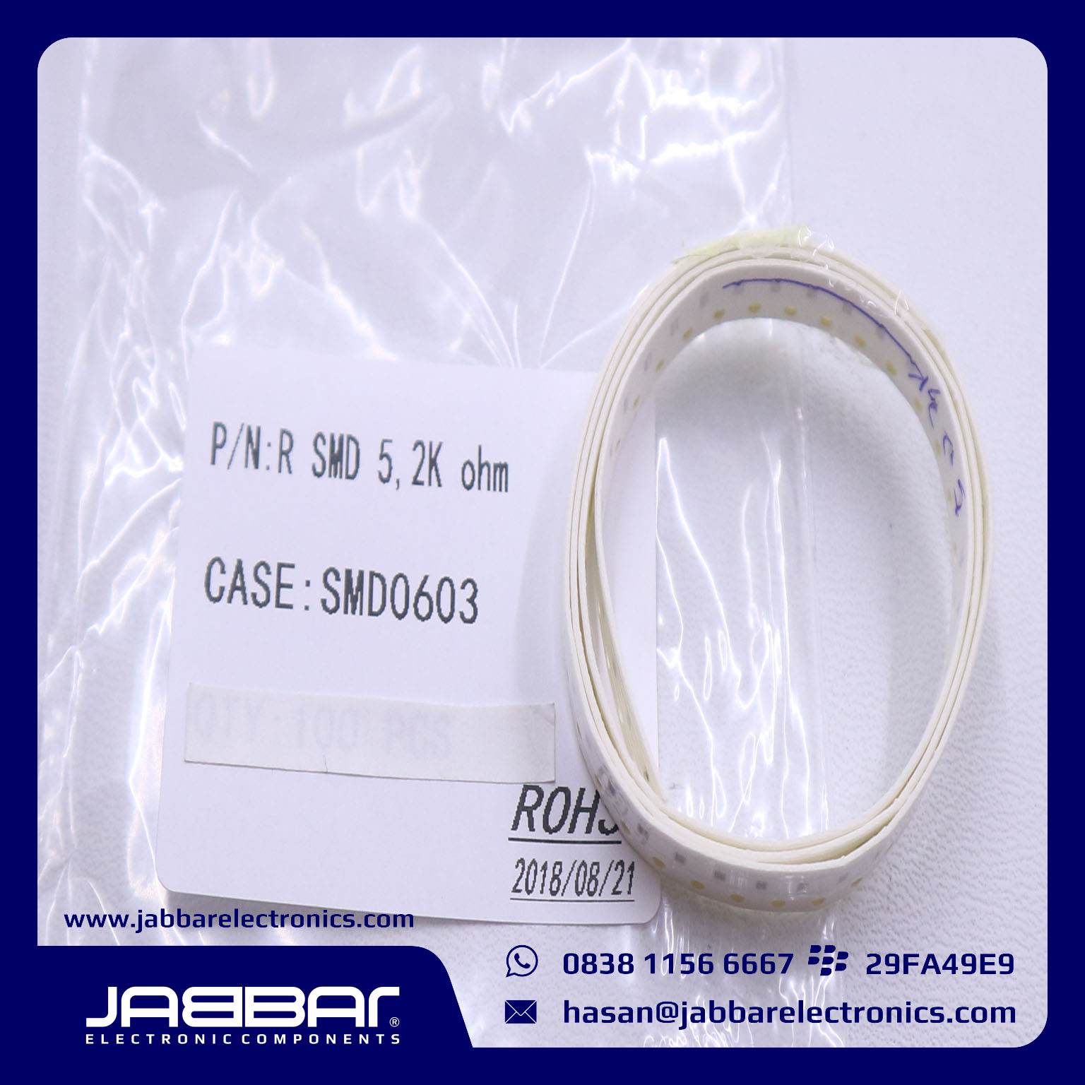 JUAL RESISTOR 5,1K ohm (0603), RESISTOR 5,1K ohm (1206), RESISTOR 5,2K ...