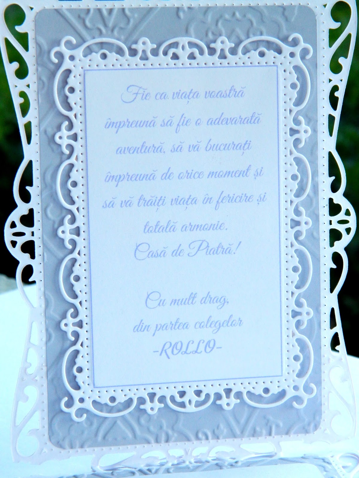 Felicitare Handmade pentru Nunta