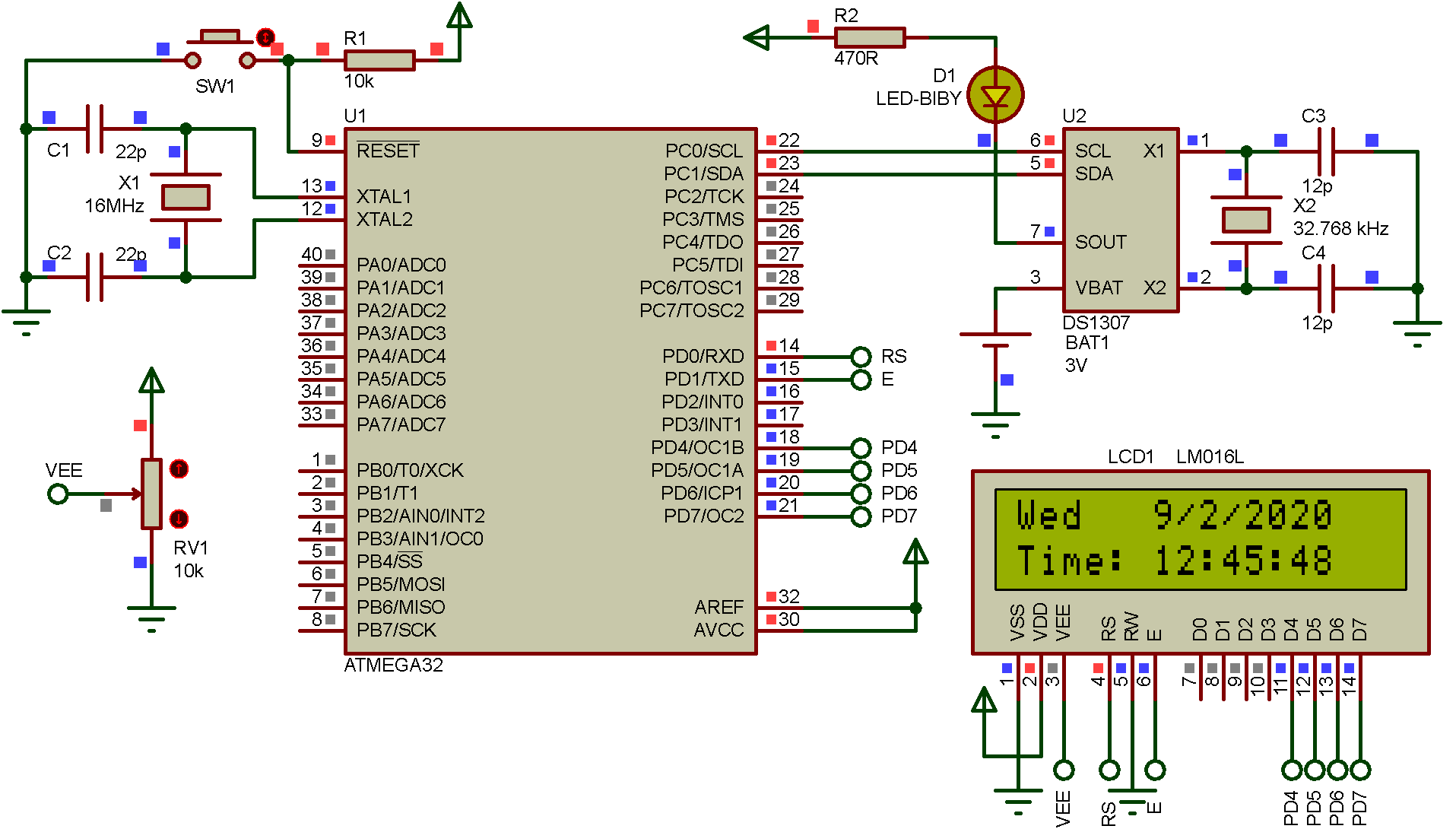 Electronics and Programming: ATMega32 Interfaces To DS1307 And ...