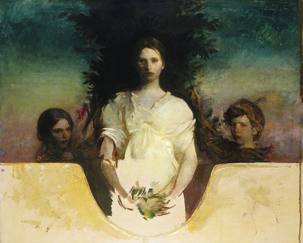 Abbott HANDERSON THAYER (1849-1921) | Catherine La Rose ~ The Poet of ...
