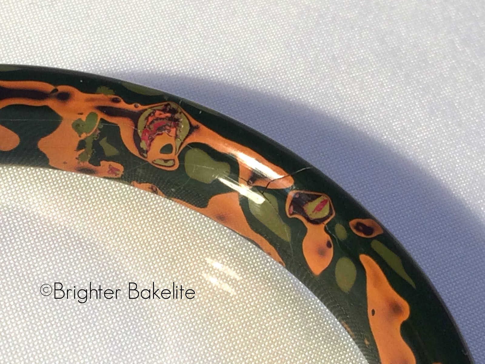 Brighter Bakelite: "Camo" Bakelite: Actual Bakelite, Car Paint, or what?