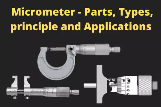 Micrometer - Parts, Types, Working and Applications
