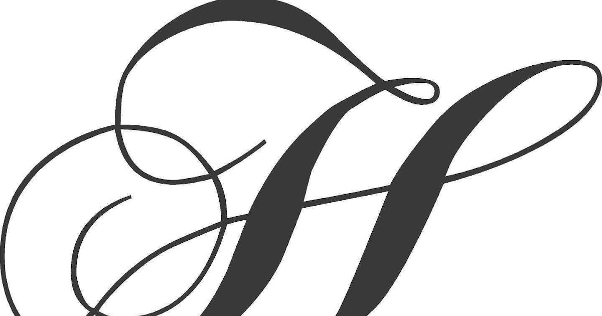 Fancy Cursive Letter H - Birthday Letter
