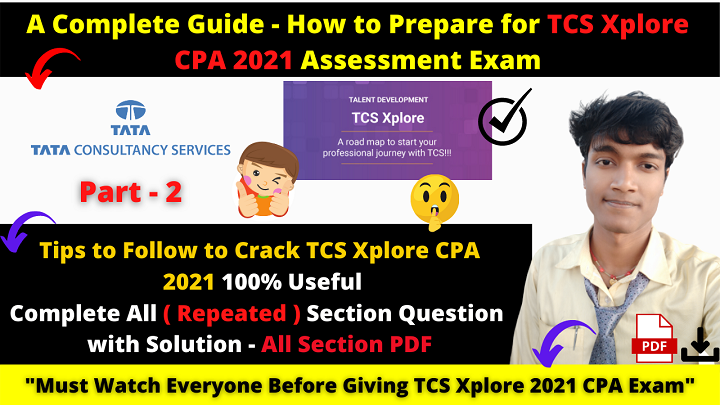 TCS Xplore 2021 Free Preparation Materials Download Now-1 | FreshersOCjob - TCS Xplore 2021 All ...