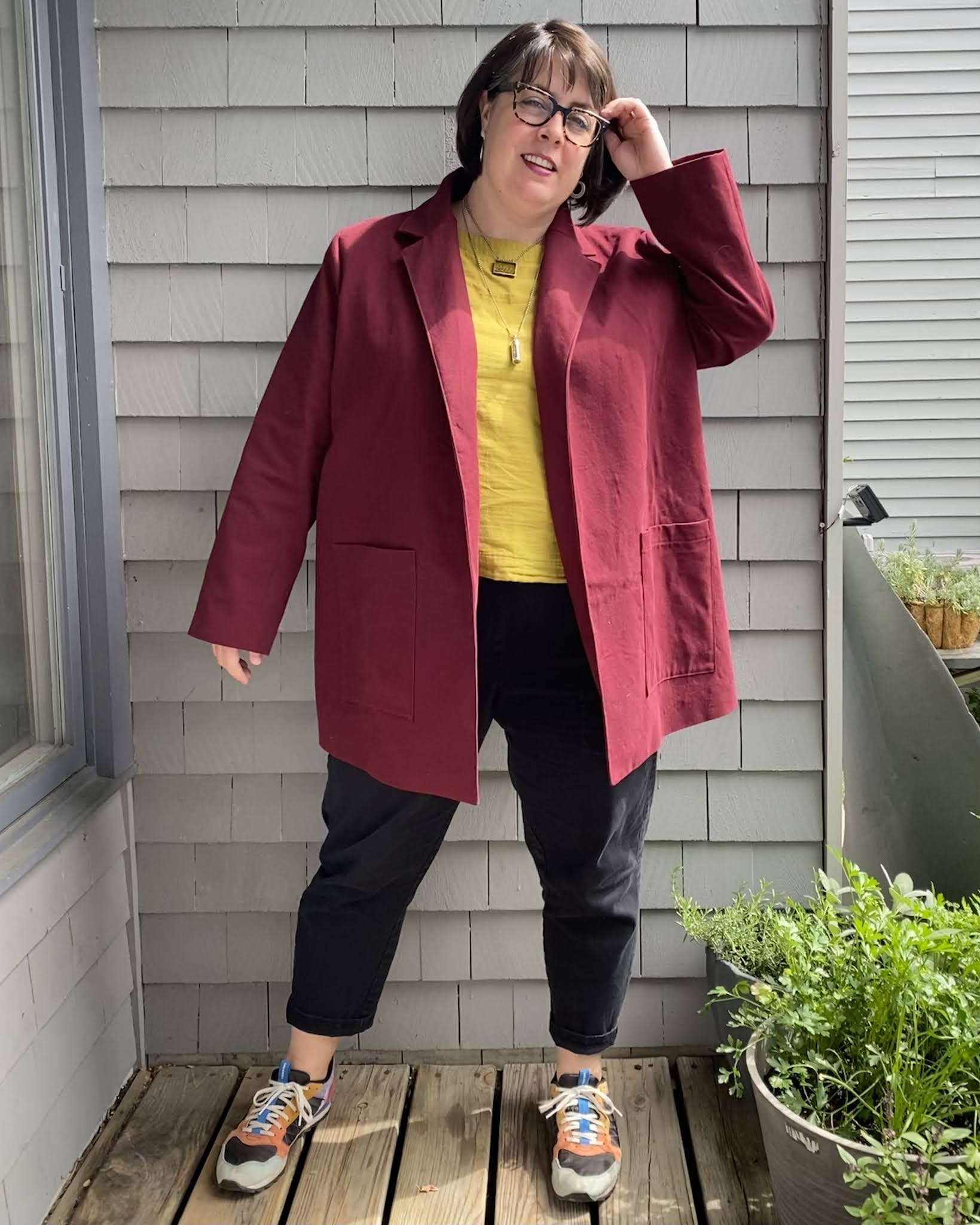 Cookin' & Craftin': Plummy Heather Blazer