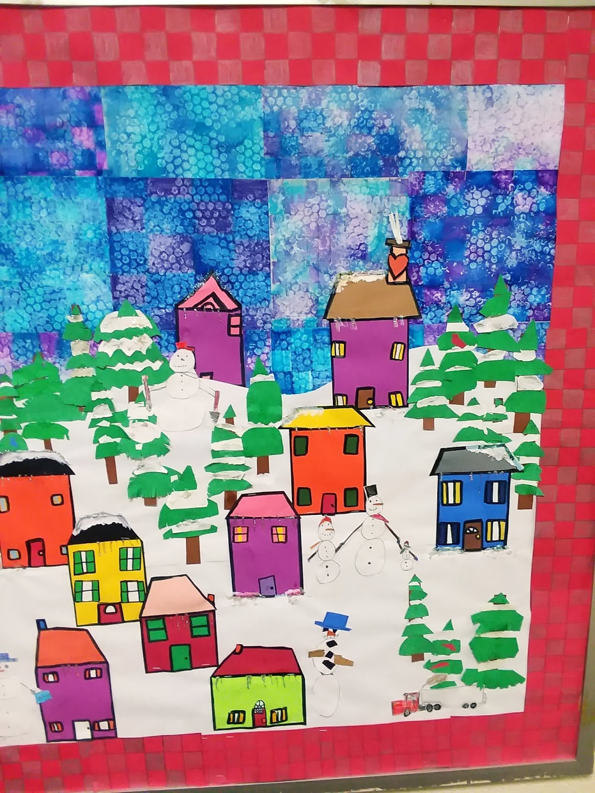 Art With Mr. E: Collaborative Winter Bulletin Board 2019