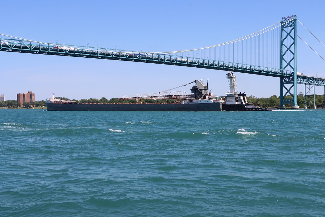 Michigan Exposures: The Tug Victory and her Barge the Maumee