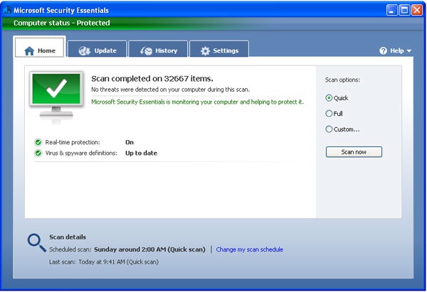 Download Antivirus Terbaru Gratis: Antivirus Microsoft Security Essentials