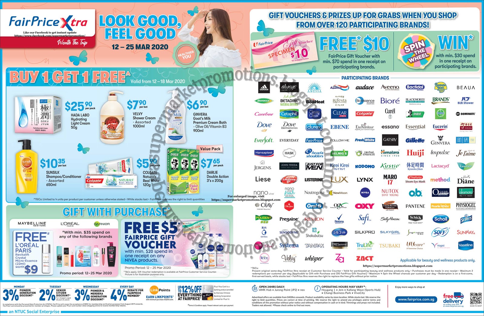 NTUC FairPrice Xtra Beauty Fair 12 - 25 March 2020 ~ Supermarket Promotions