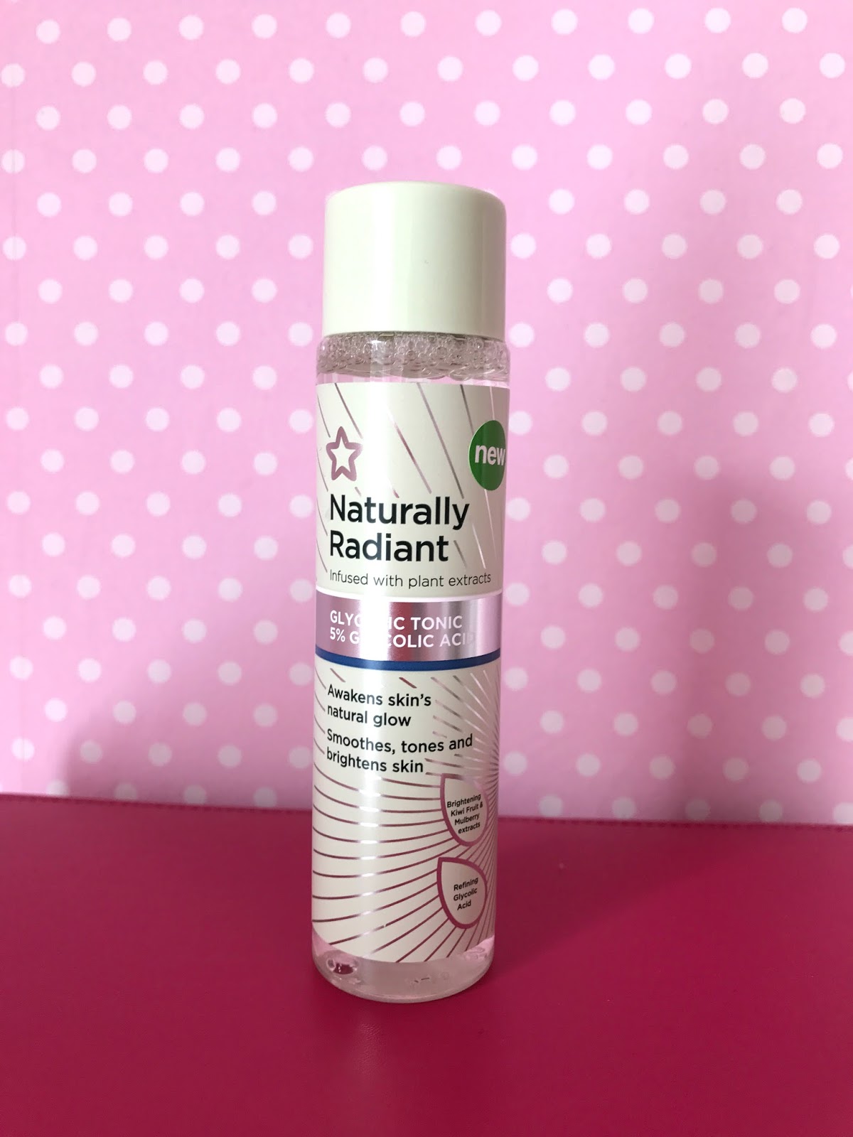 Superdrug Naturally Radiant Glycolic Toner | Mammaful Zo: Beauty, Life ...