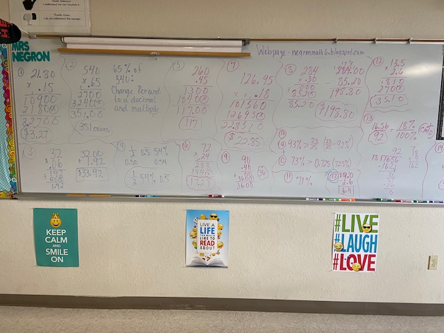 Mrs. Negron 6th Grade Math Class: Module 8 Study Guide