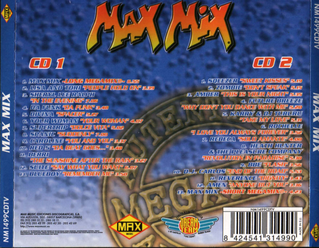 dance of the 90's: Max Mix El Autentico Megamix