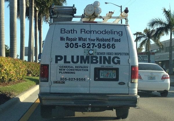 Plumbing Van Humor | The Gorilla Weekly