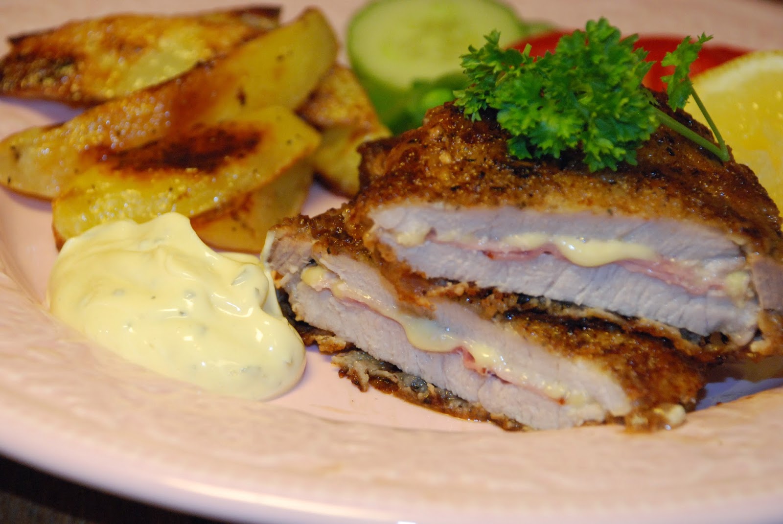 Smaskelismaskens: Ost- och skinkschnitzel