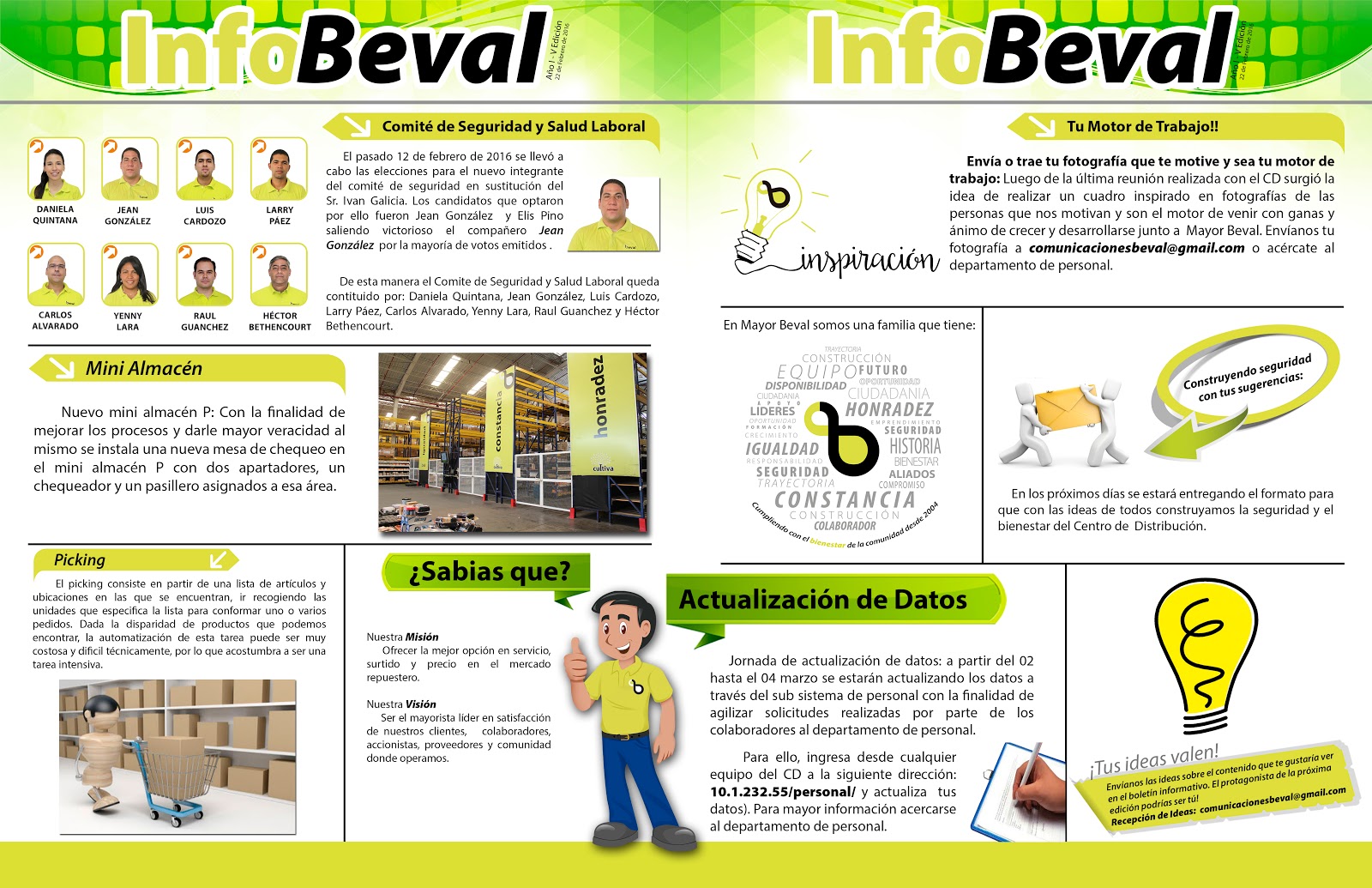 Comunicaciones Mayor Beval: Boletín Beval 5ta Edición