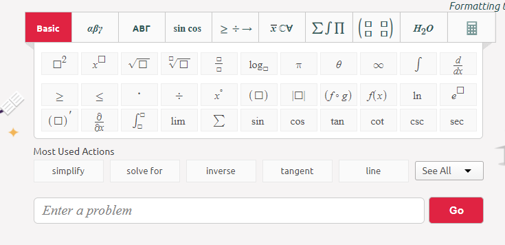 Online algebra calculators and math solvers