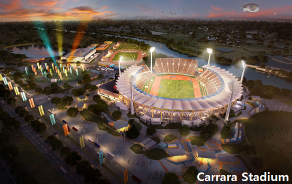 2018 Gold Coast Commonwealth Game - Athletics: Location of Stadiums and ...