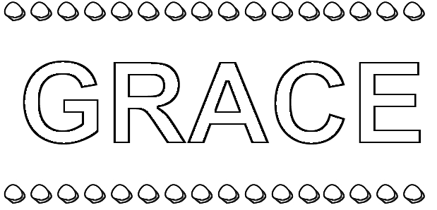 Blog de Biologia: Coloring Page First Name Grace