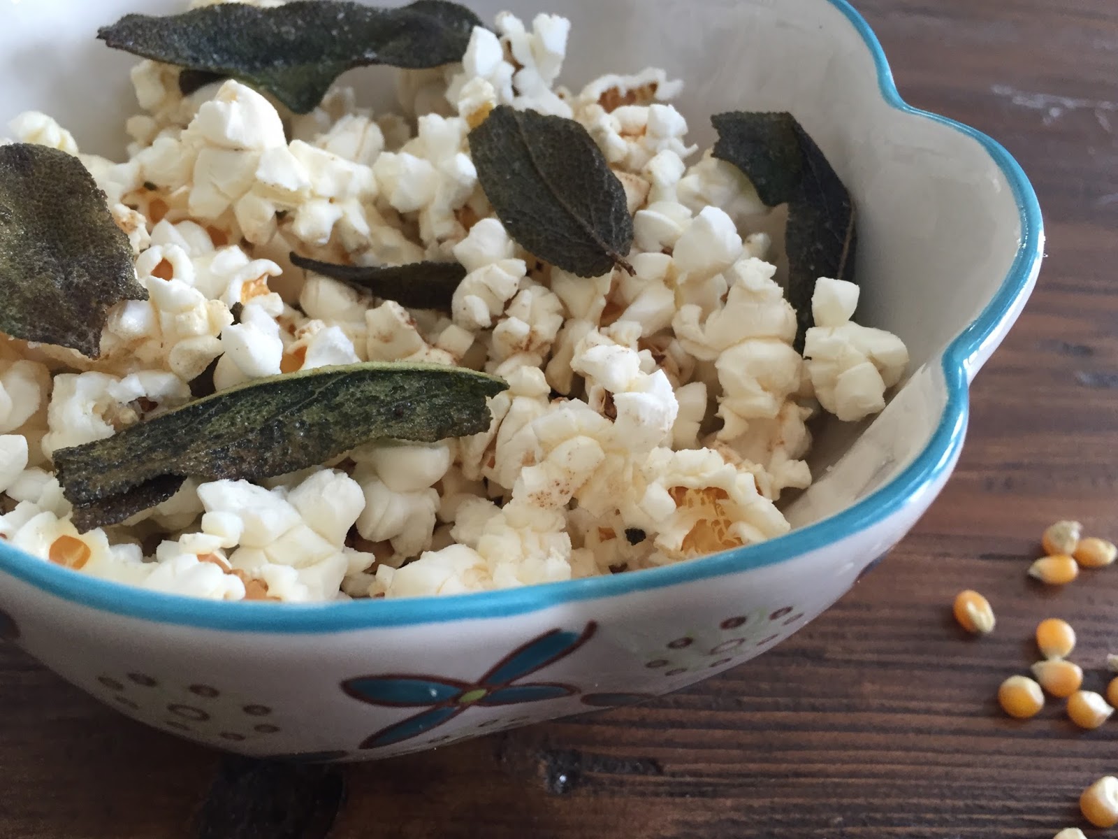 brown butter & crispy sage popcorn