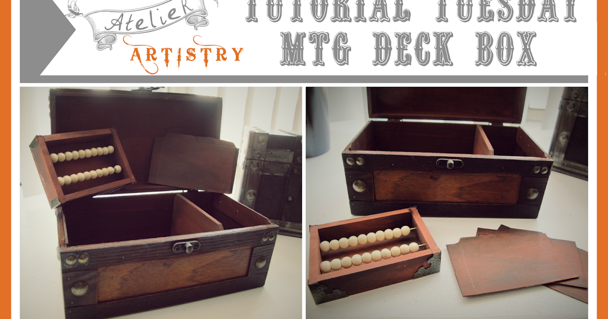 Atelier Artistry: Tutorial Tuesday: MTG (Magic the Gathering) Deck Box