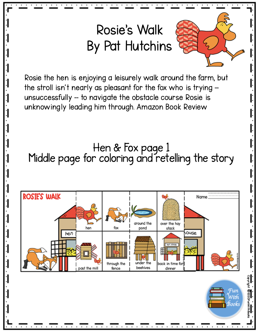 ROSIE'S WALK BOOK CRAFT ~ Book Units by Lynn