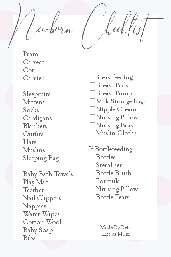 Newborn Baby Checklist Beth Owen newborn-baby-checklist-beth-owen