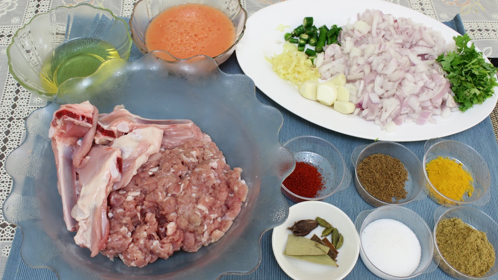 Sindhi Style Bhuna Keema Mutton Mix • My Culinary Expressions